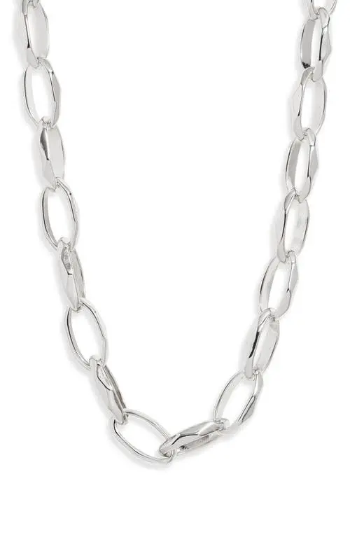 Nordstrom Open Link Chain Necklace - Silver