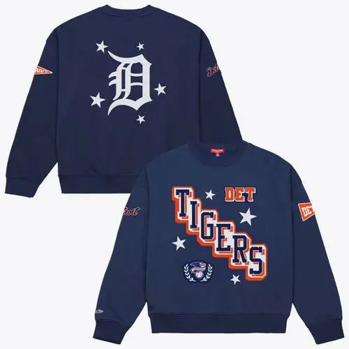 Mitchell & Ness Detroit Tigers Sweatshirt - Navy