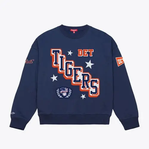Mitchell & Ness Detroit Tigers Sweatshirt - Navy
