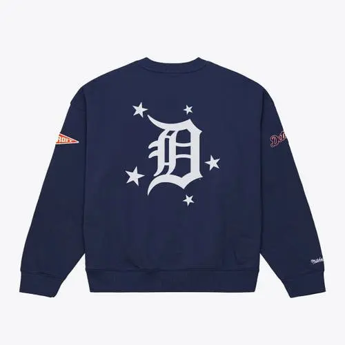 Mitchell & Ness Detroit Tigers Sweatshirt - Navy