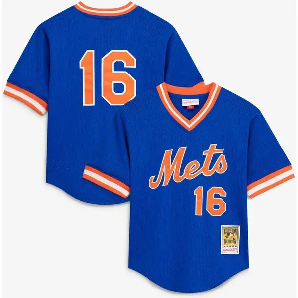 Mitchell & Ness Youth Dwight Gooden New York Mets Mesh Batting Practice Jersey - Royal