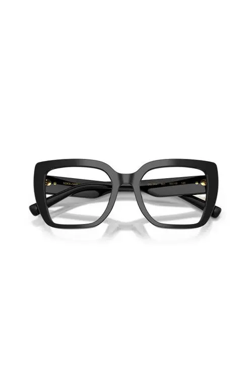 Dolce & Gabbana Square Acetate Eyeglasses - Black