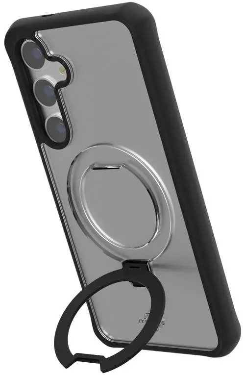 ITSKINS Hybrid_r Stand Magsafe Case For Samsung Galaxy S24 Plus - Black