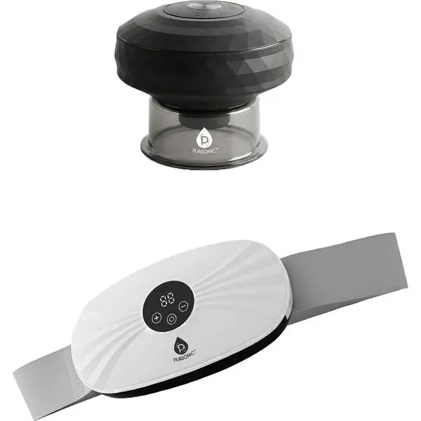 PURSONIC Cupping Therapy Device & Stomach & Back Massager - Multicolor