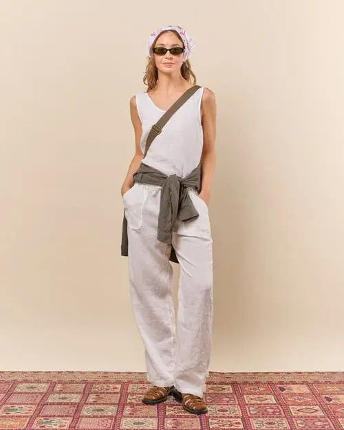 AMUNDSEN Safari Linen Pants - Natural