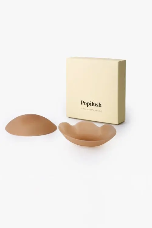 POPILUSH Breast Pasties Ultra Thin Seamless Invisible Nipple Covers - Tan