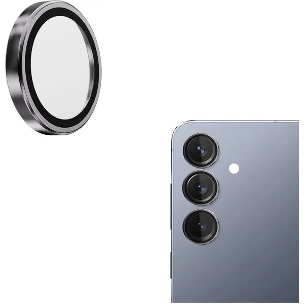 GADGET GUARD Camera Lens Protector For Samsung Galaxy S25 Plus - Silver