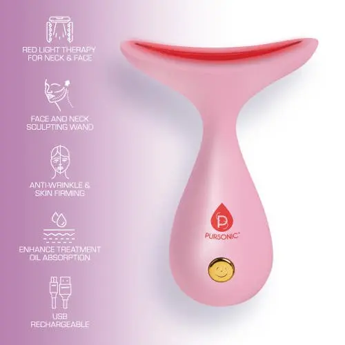 PURSONIC Led Sculpting Wand & Anti-aging Serum Set
