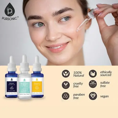 PURSONIC Led Sculpting Wand & Anti-aging Serum Set