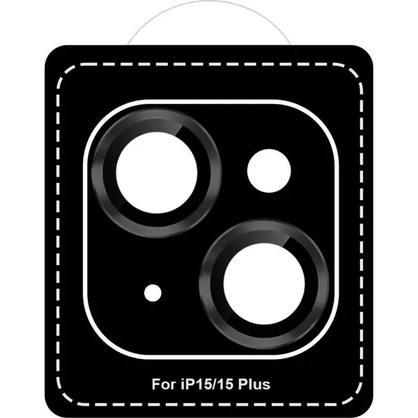 GADGET GUARD Camera Lens Protector For Apple Iphone 15 / Iphone 15 Plus - Black