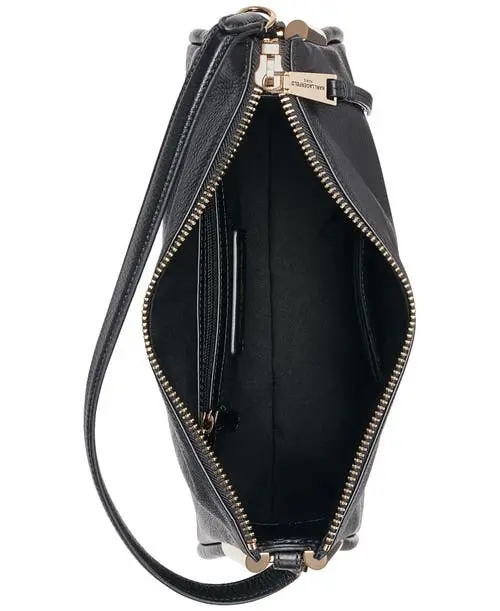 Karl Lagerfeld Paris Valerie Leather Crossbody Bag - Black/gold
