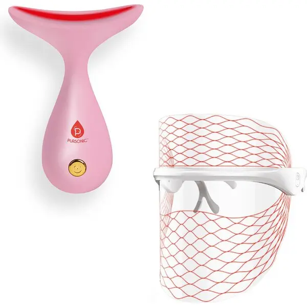 PURSONIC Led Light Therapy Face Mask & Sculpting Wand - Multicolor