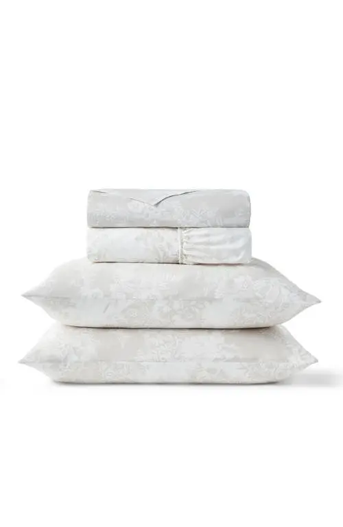 CHRISTY Beatrice Luxury Cotton Percale Jacquard Sheet Set Bundles - Beige