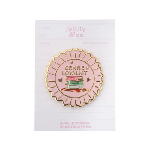 JOLLITY & CO Book Themed Enamel Pins - Genre Loyalist Book Themed Ena