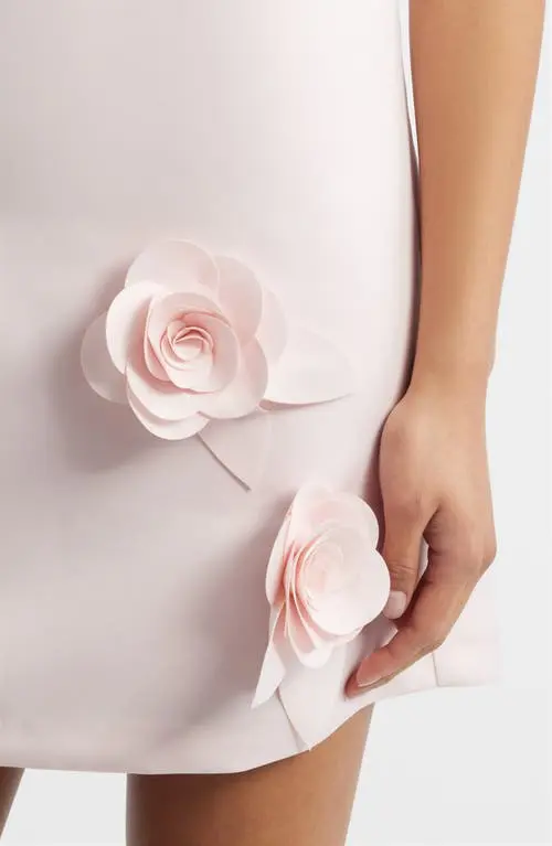 LUCY PARIS Dakota Floral Appliqué Cocktail Dress