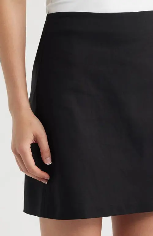 Halogen A-line Skirt - Rich Black
