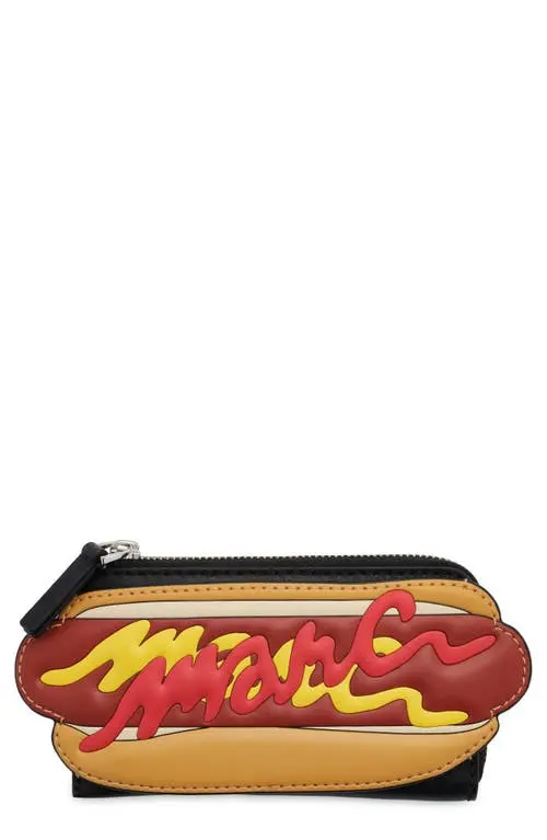 Marc Jacobs Hot Dog Top Zip Wallet - Black Multi