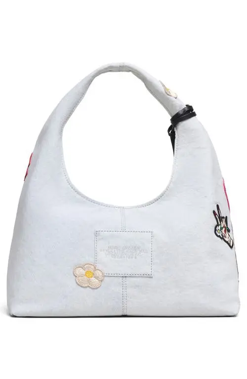 Marc Jacobs Camp Patchwork Denim Sack Shoulder Bag - Light Wash
