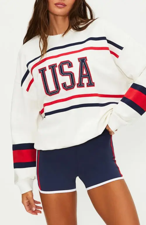 Beach Riot Devyn Oversize Sweatshirt - Firework Colorblock