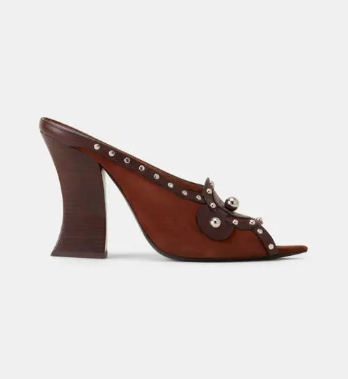 LANVIN Eclipse Arch Heeled Mule - Brown