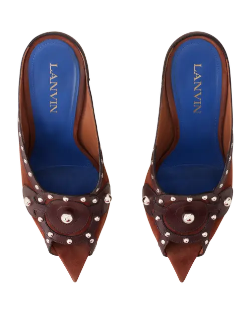 LANVIN Eclipse Arch Heeled Mule - Brown