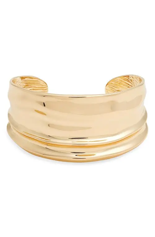 Nordstrom Molten Wide Cuff Bracelet - Gold
