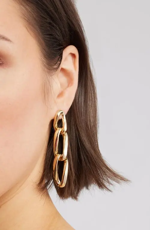 Nordstrom Curb Chain Linear Drop Earrings