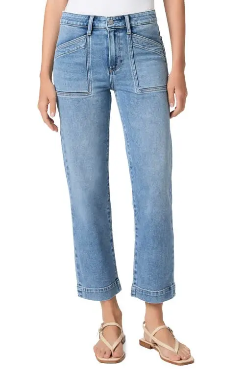 Paige Quincy Ankle Straight Leg Jeans - Redondo