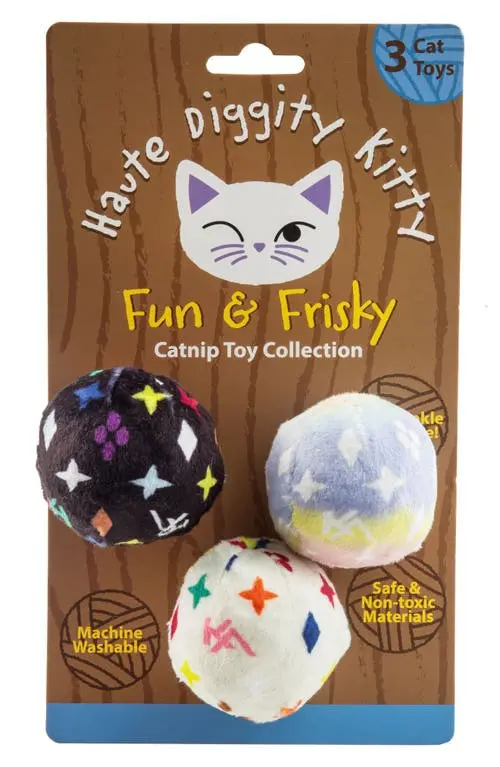 HAUTE DIGGITY DOG Kitty Monogram Ball