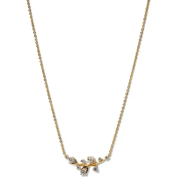 Nadri Adorn Leaf Pendant Necklace - Gold