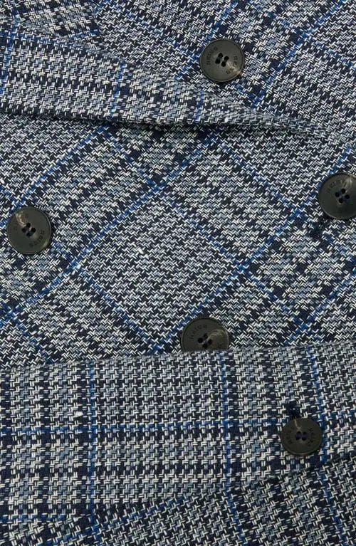 REISS Larissa Plaid Double Breasted Jacket