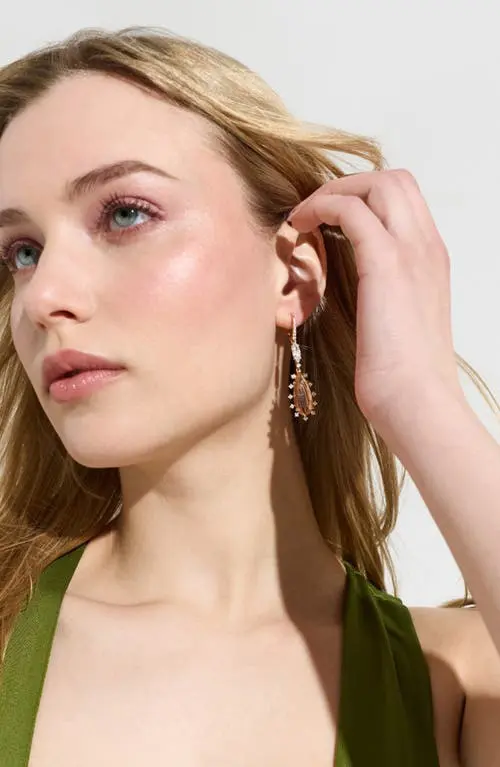 Nadri Mojito Cubic Zirconia Drop Earrings - Gold