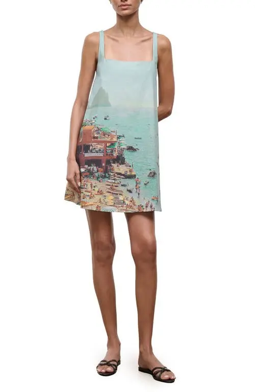 Staud Brio Print Mini Shift Dress - Endless Summer