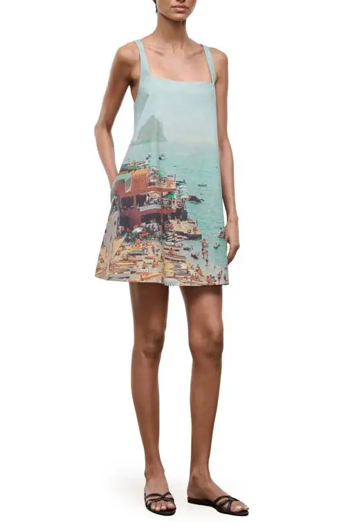 Staud Brio Print Mini Shift Dress - Endless Summer