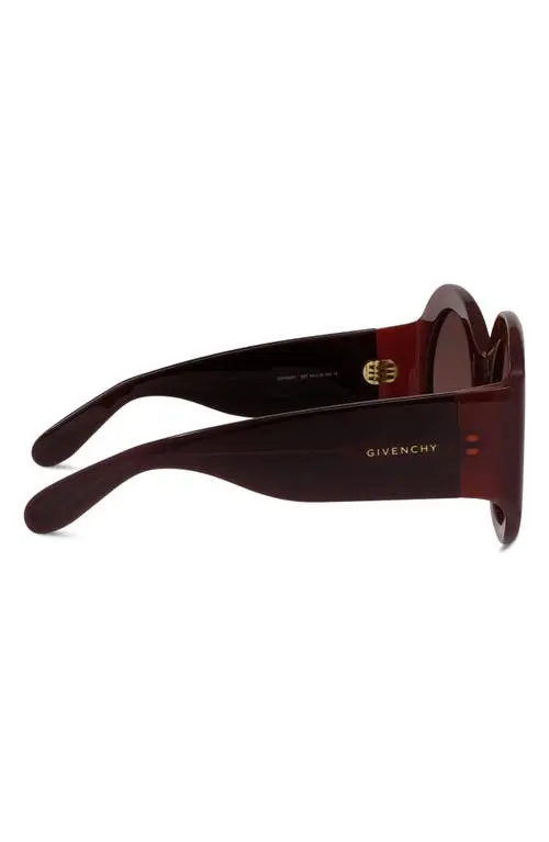 Givenchy Cocoon Round Frame Sunglasses - Shiny Bordeaux/gradient