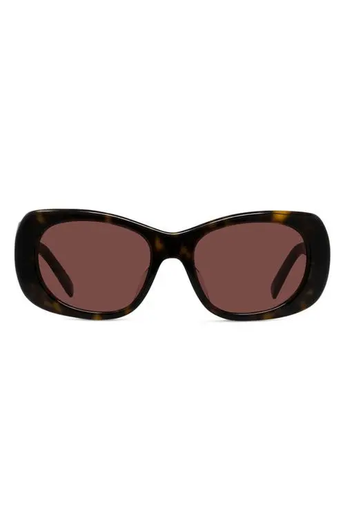 Givenchy Geometric Sunglasses - Dark Havana/bordeaux