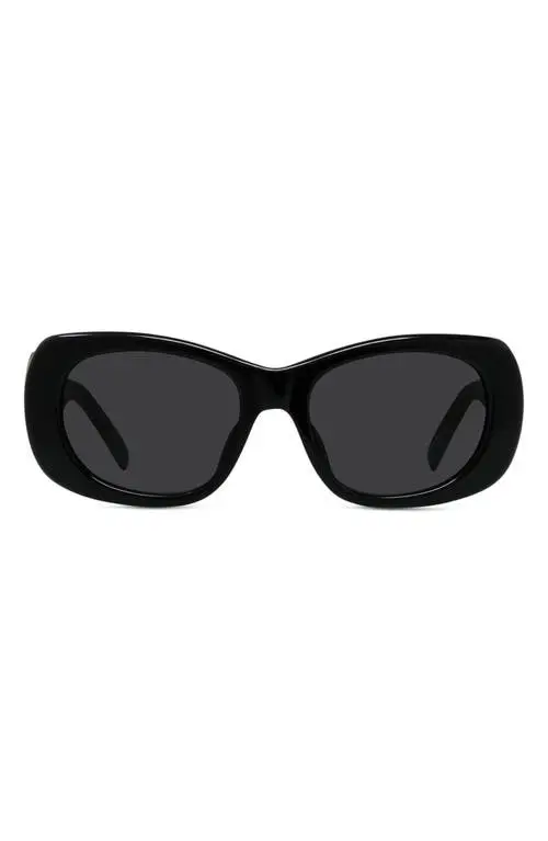 Givenchy Geometric Sunglasses - Shiny Black/smoke