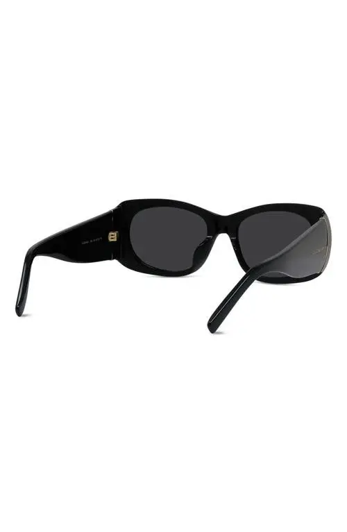 Givenchy Geometric Sunglasses - Shiny Black/smoke