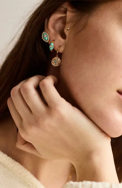 Baublebar Evil Eye Crystal Drop Earrings - Clear