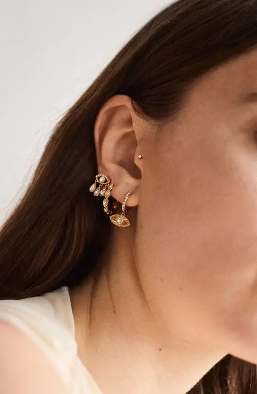 Baublebar Evil Eye Crystal Drop Earrings - Clear