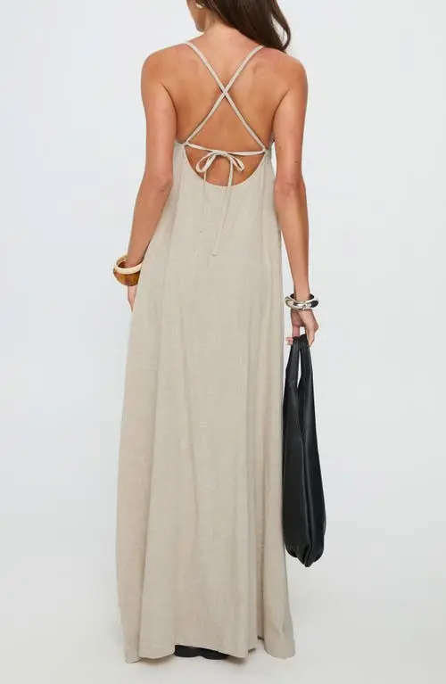 Princess Polly Solie Tie-back Maxi Dress