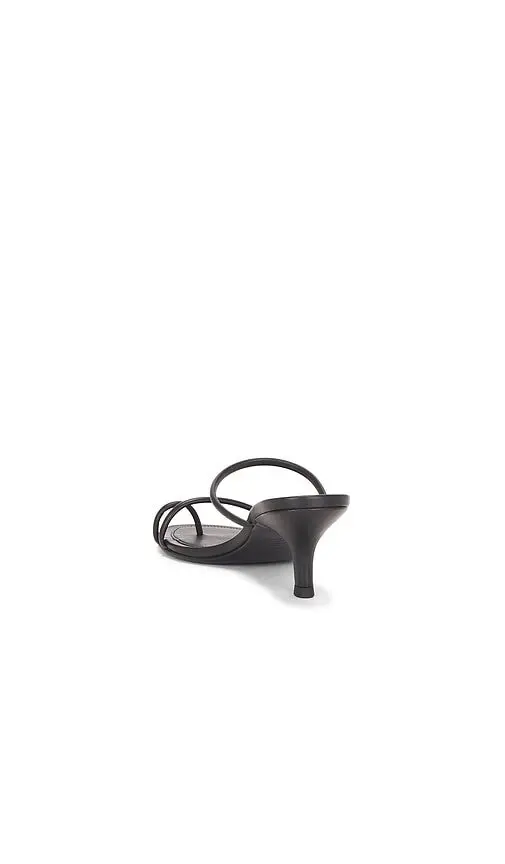 ST. AGNI Minimal Strap Heel - Black