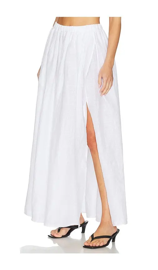 Susana Monaco Linen Wrap Skirt