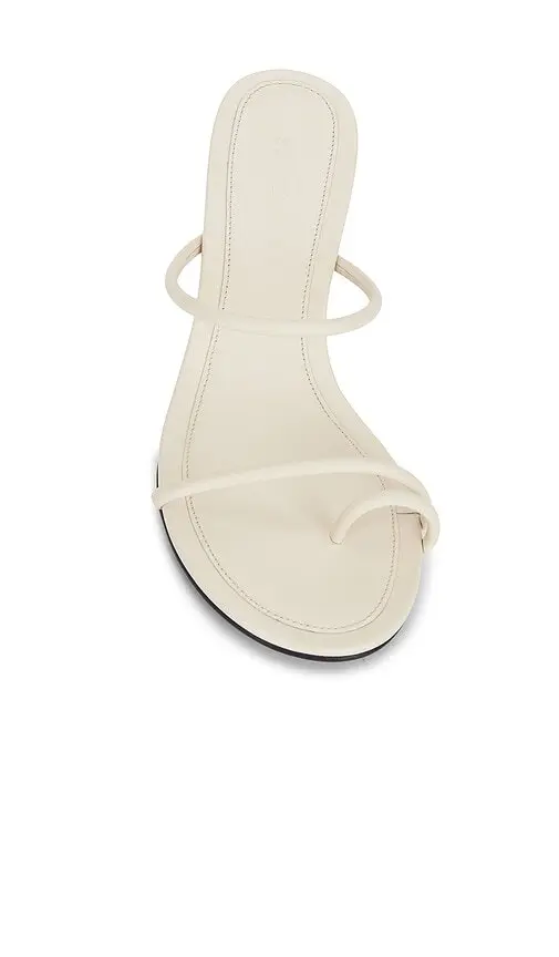ST. AGNI Minimal Strap Heel - Cream