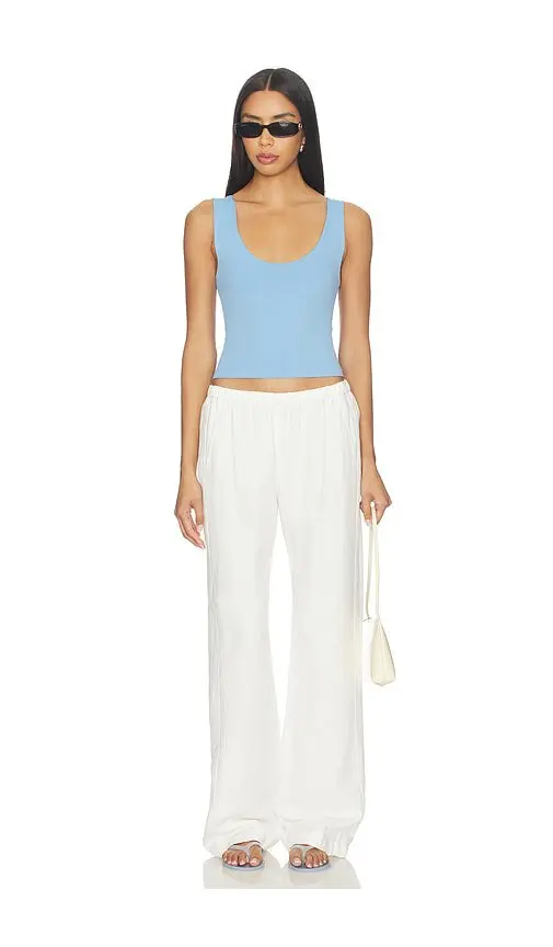Free People Clean Lines Muscle Tank - Blue