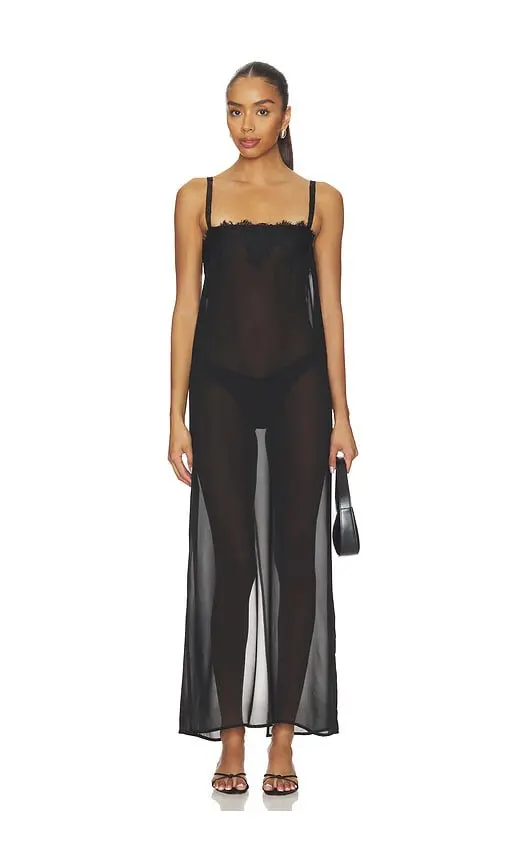 Lioness Glacial Maxi Dress - Black