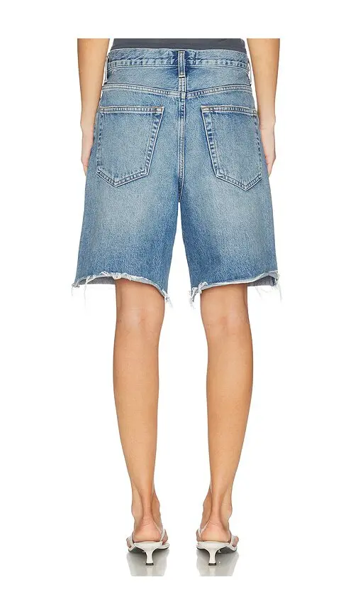 AGOLDE Indra Short Hip Slung Baggy Denim - Blue