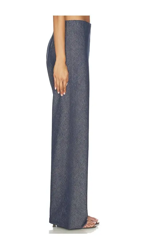 Vince Chambray Bias Pant - Navy