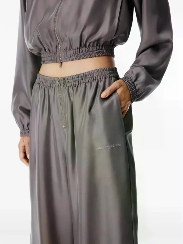Alexander Wang Mid-rise Satin Track Pants