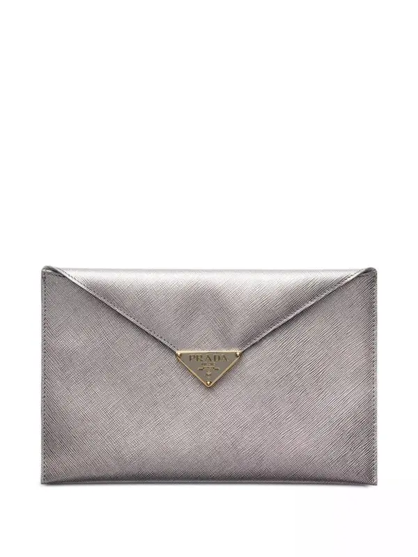 Prada Saffiano Leather Envelope Clutch